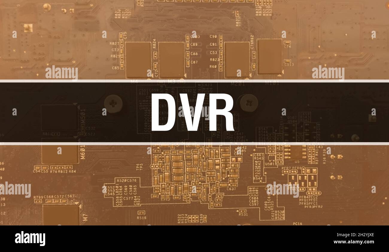 DVR with Technology Motherboard Digital. DVR and Computer Circuit Board ...