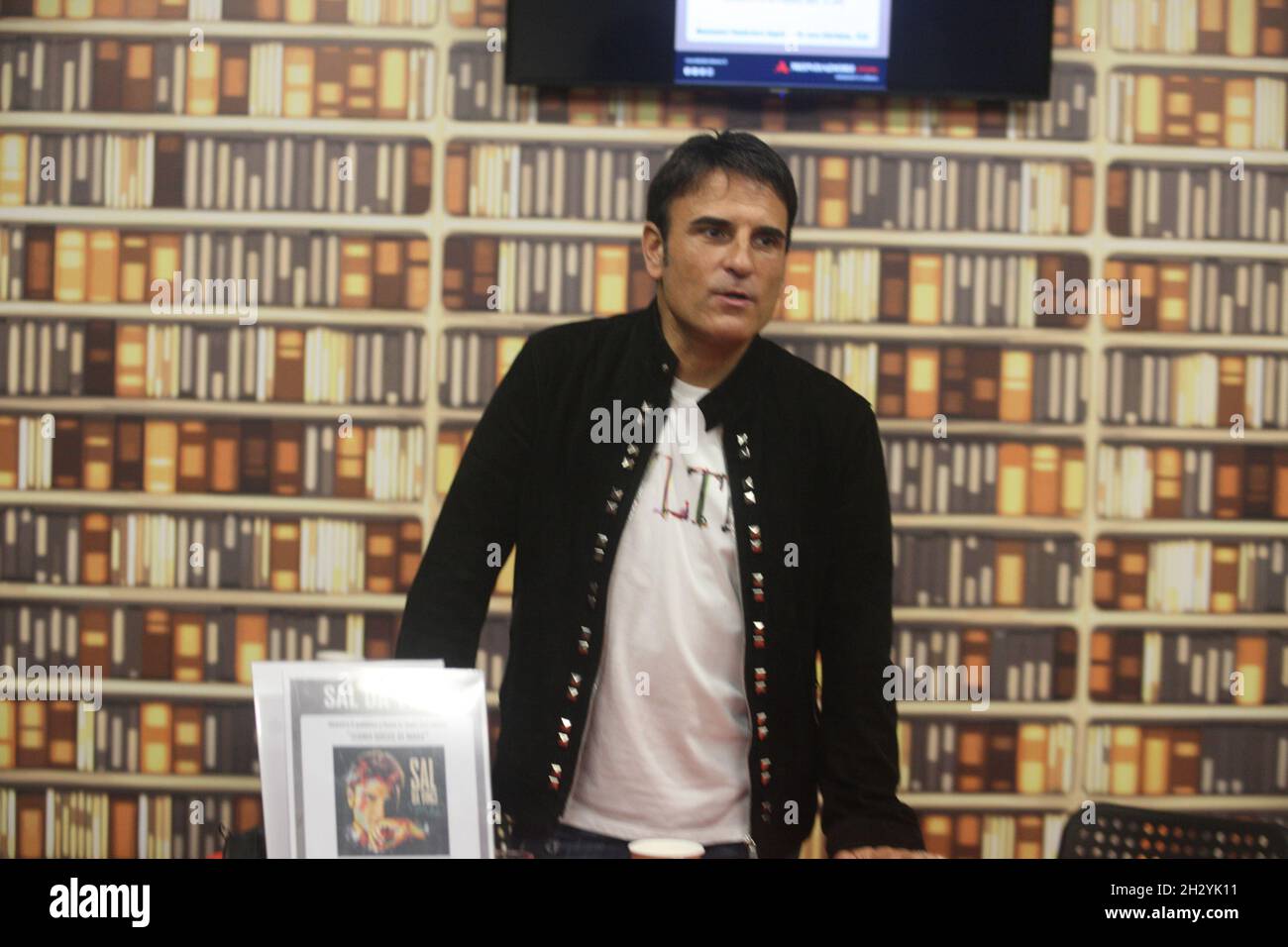 Naples, Italy, October 23, 2021. Sal Da Vinci, singer attend album ...