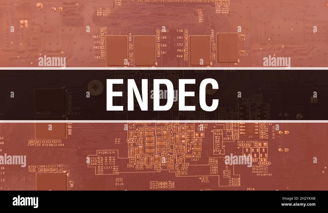 ENDEC with Technology Motherboard Digital. ENDEC and Computer Circuit ...