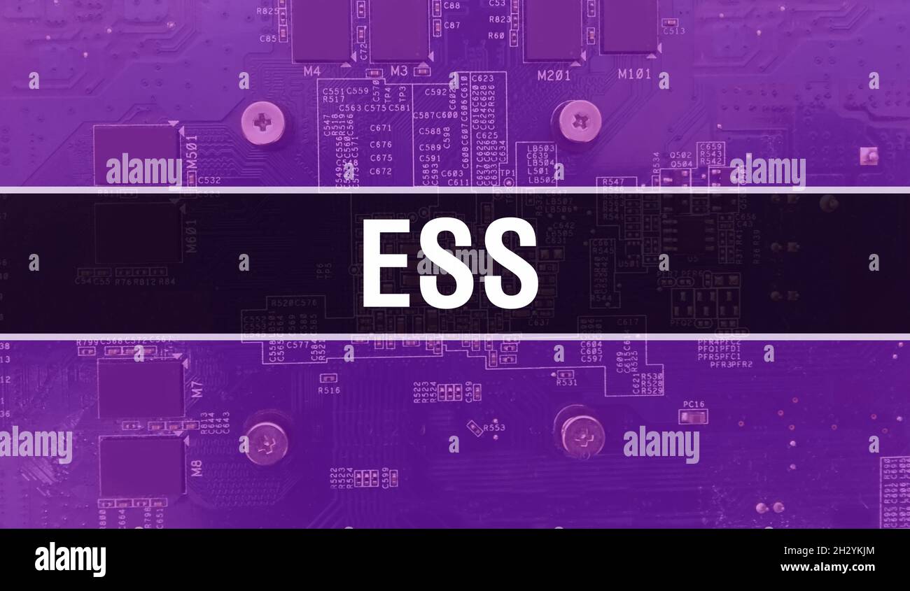 ESS concept with Electronic Integrated Circuit on circuit board. ESS ...