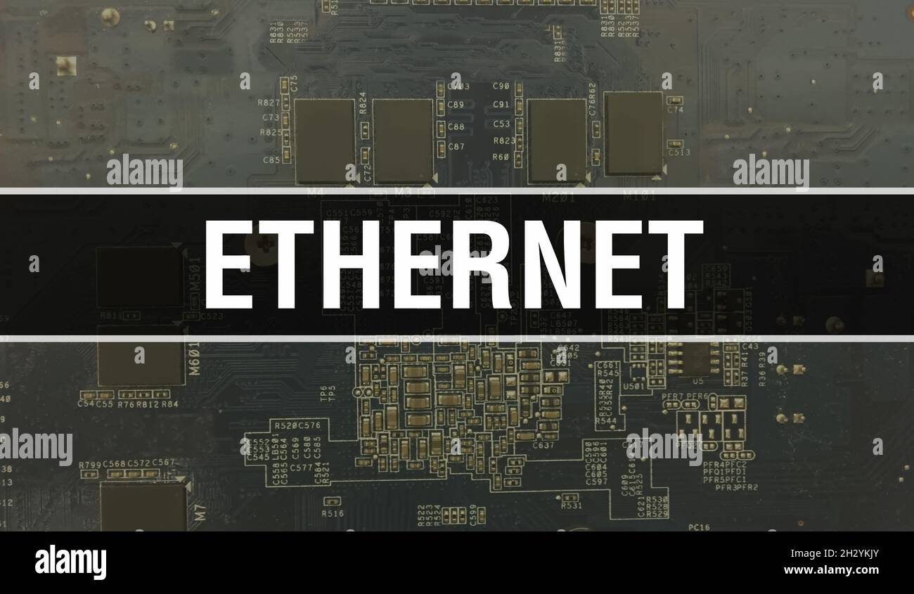 Ethernet with Technology Motherboard Digital. Ethernet and Computer ...