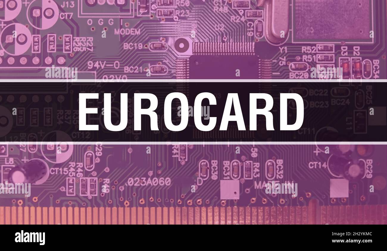 Eurocard with Electronic Computer Hardware technology background ...