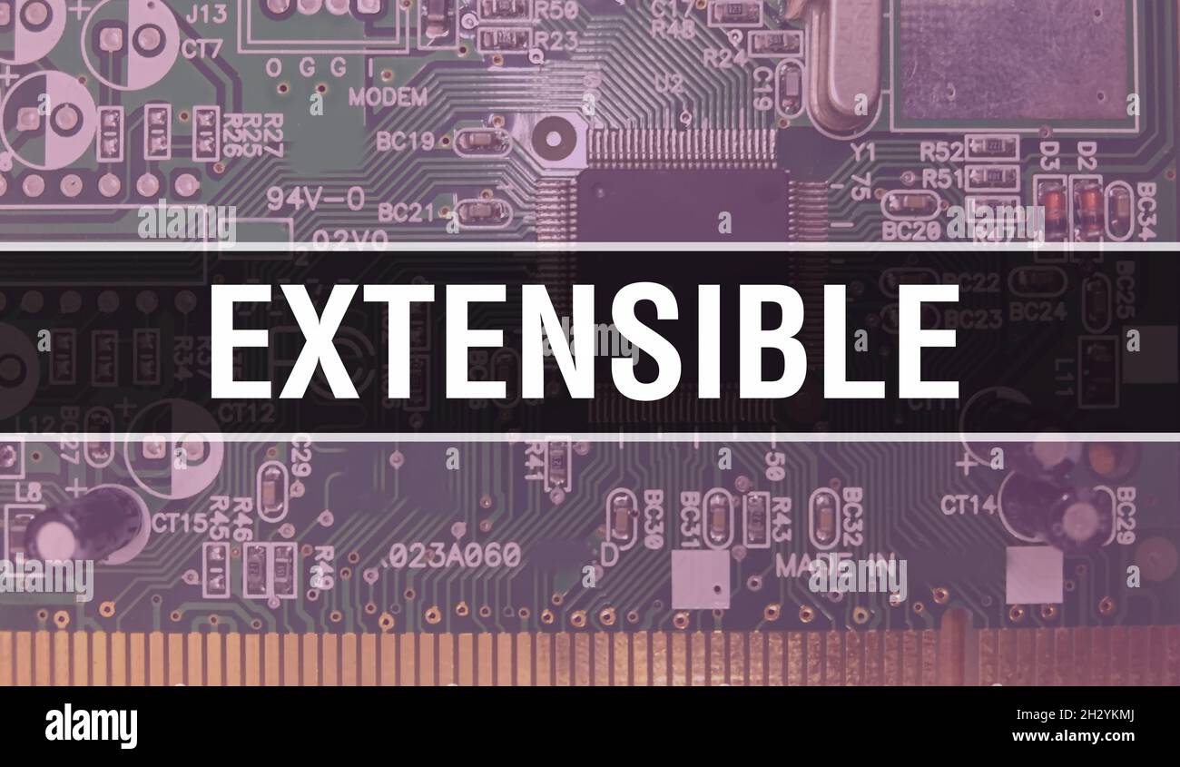Extensible with Electronic Computer Hardware technology background ...