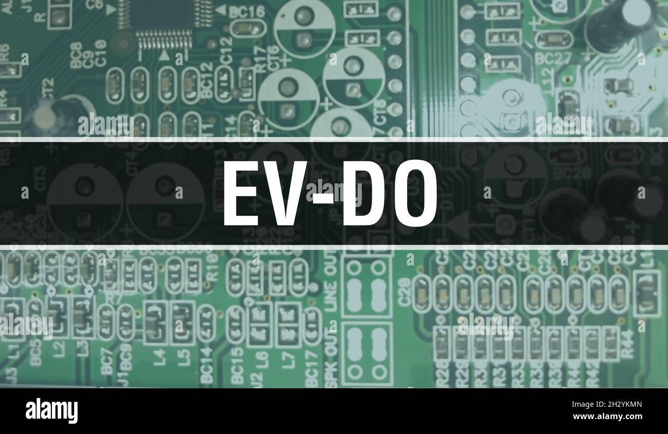 EV-DO with Electronic components on integrated circuit board Background ...