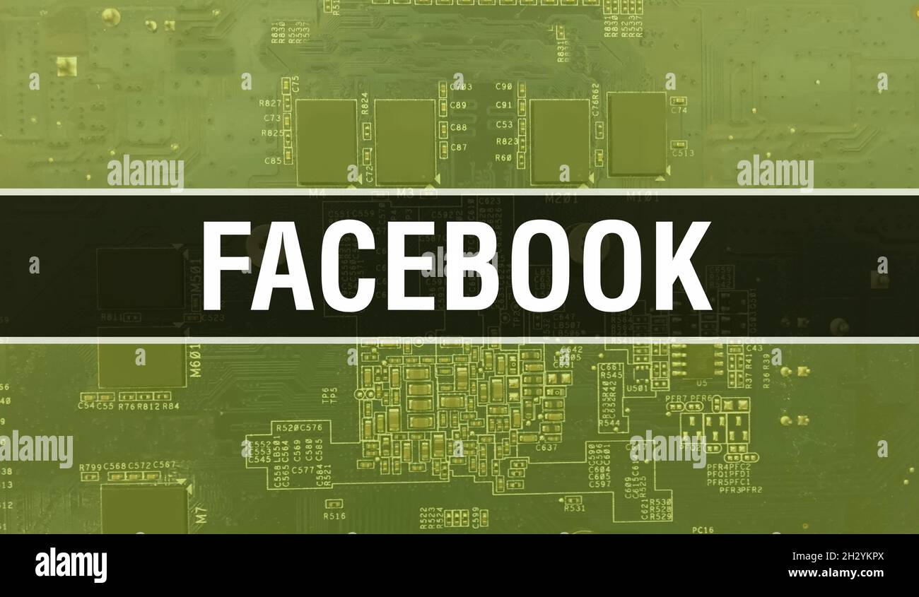 Facebook with Technology Motherboard Digital. Facebook and Computer ...