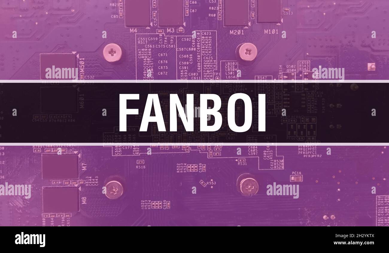 Fanboi concept with Electronic Integrated Circuit on circuit board ...