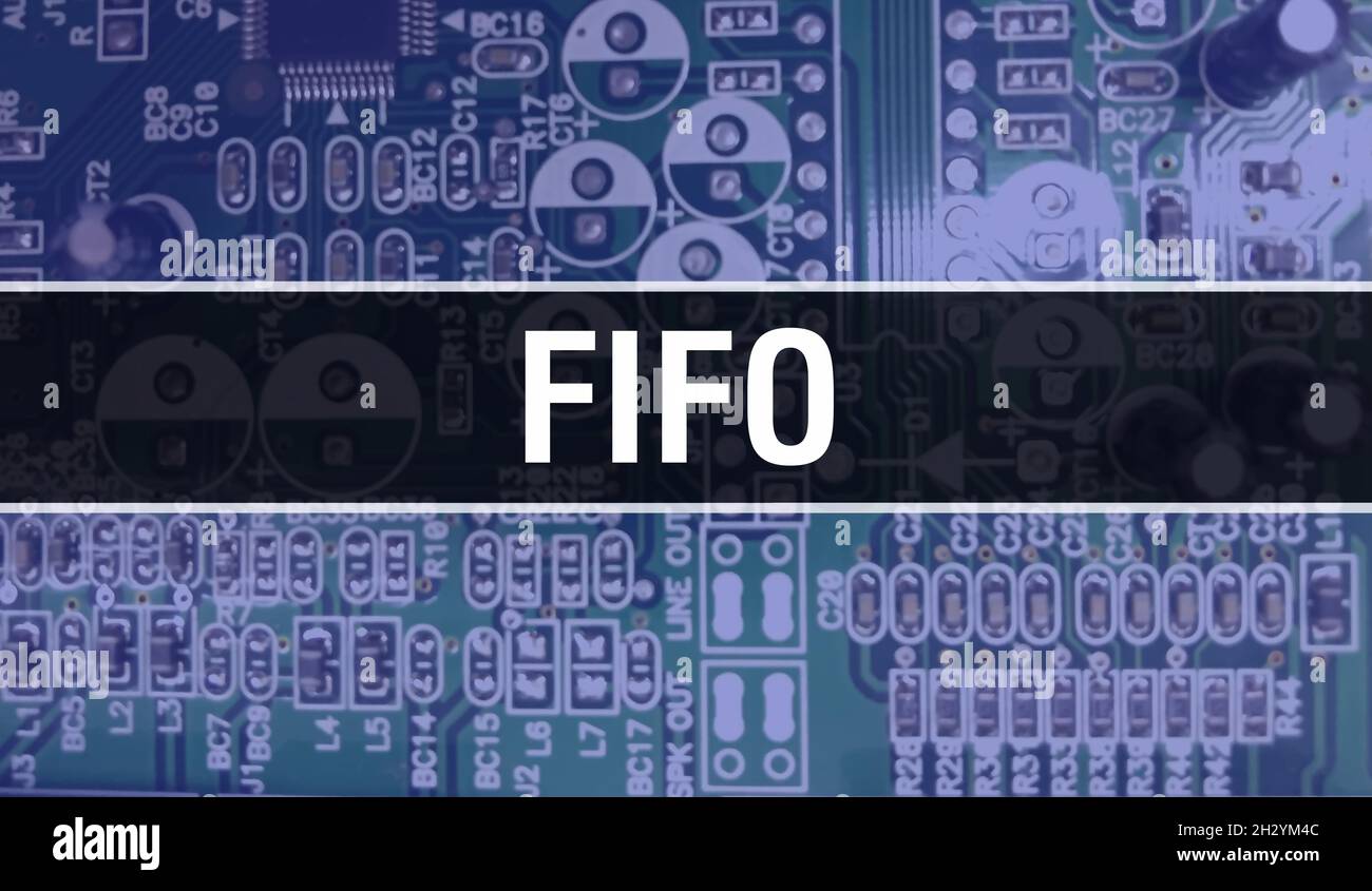 FIFO with Electronic components on integrated circuit board Background ...