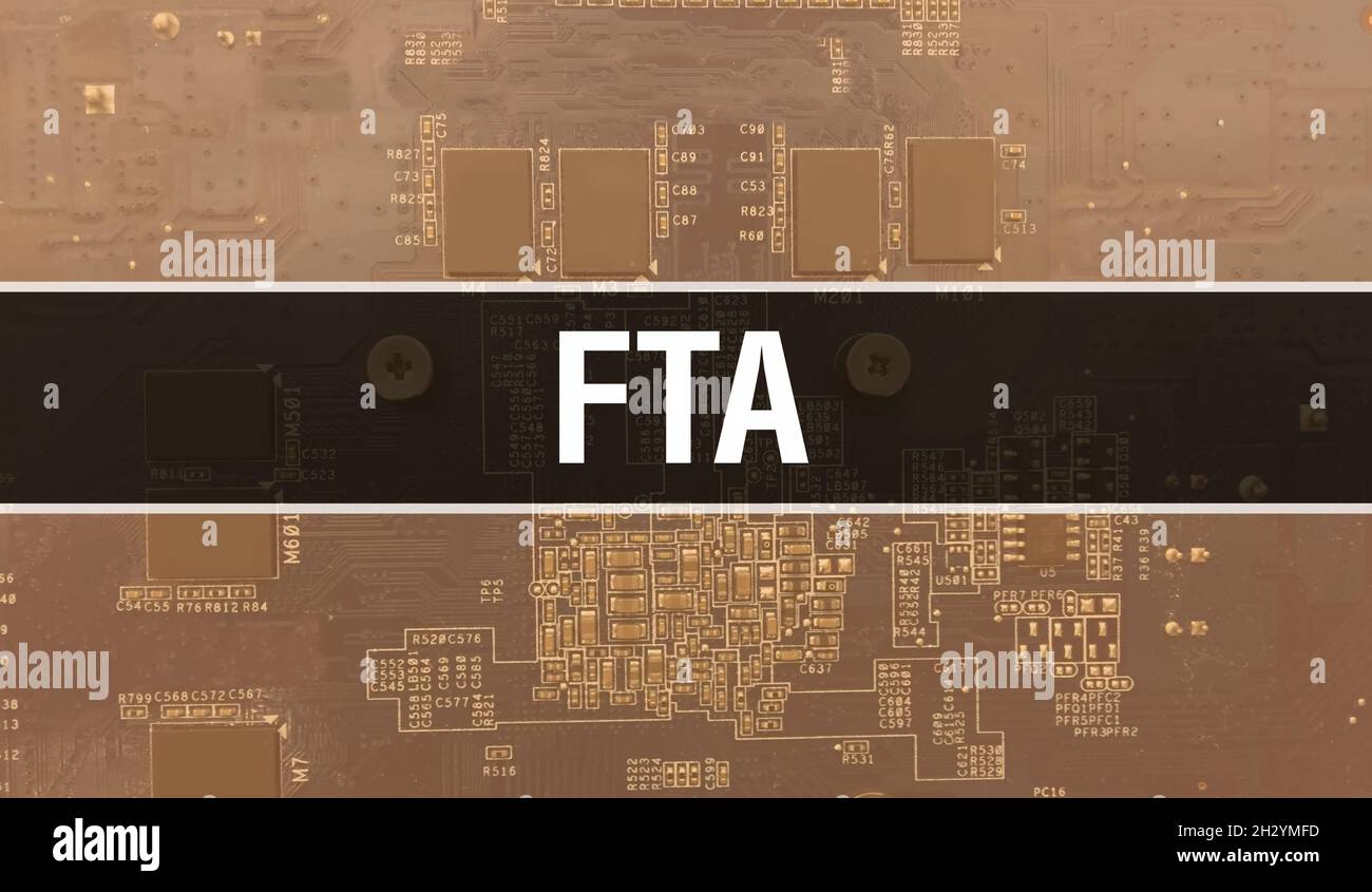 FTA with Technology Motherboard Digital. FTA and Computer Circuit Board ...