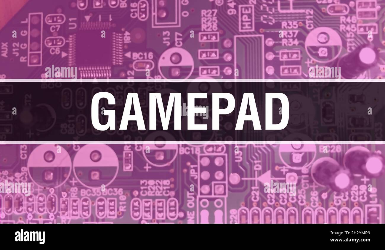 Gamepad text written on Circuit Board Electronic abstract technology ...