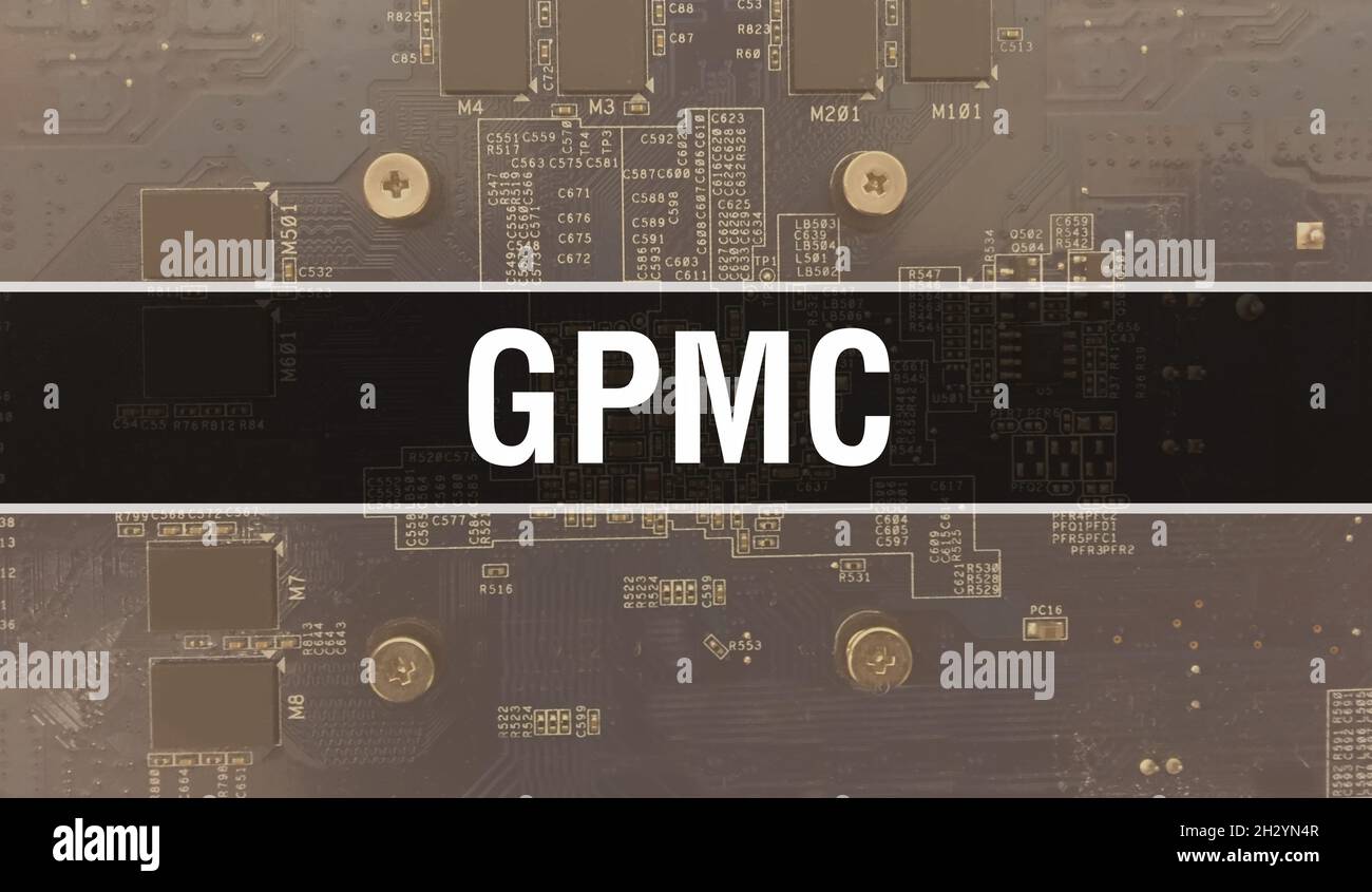 GPMC concept with Electronic Integrated Circuit on circuit board. GPMC ...