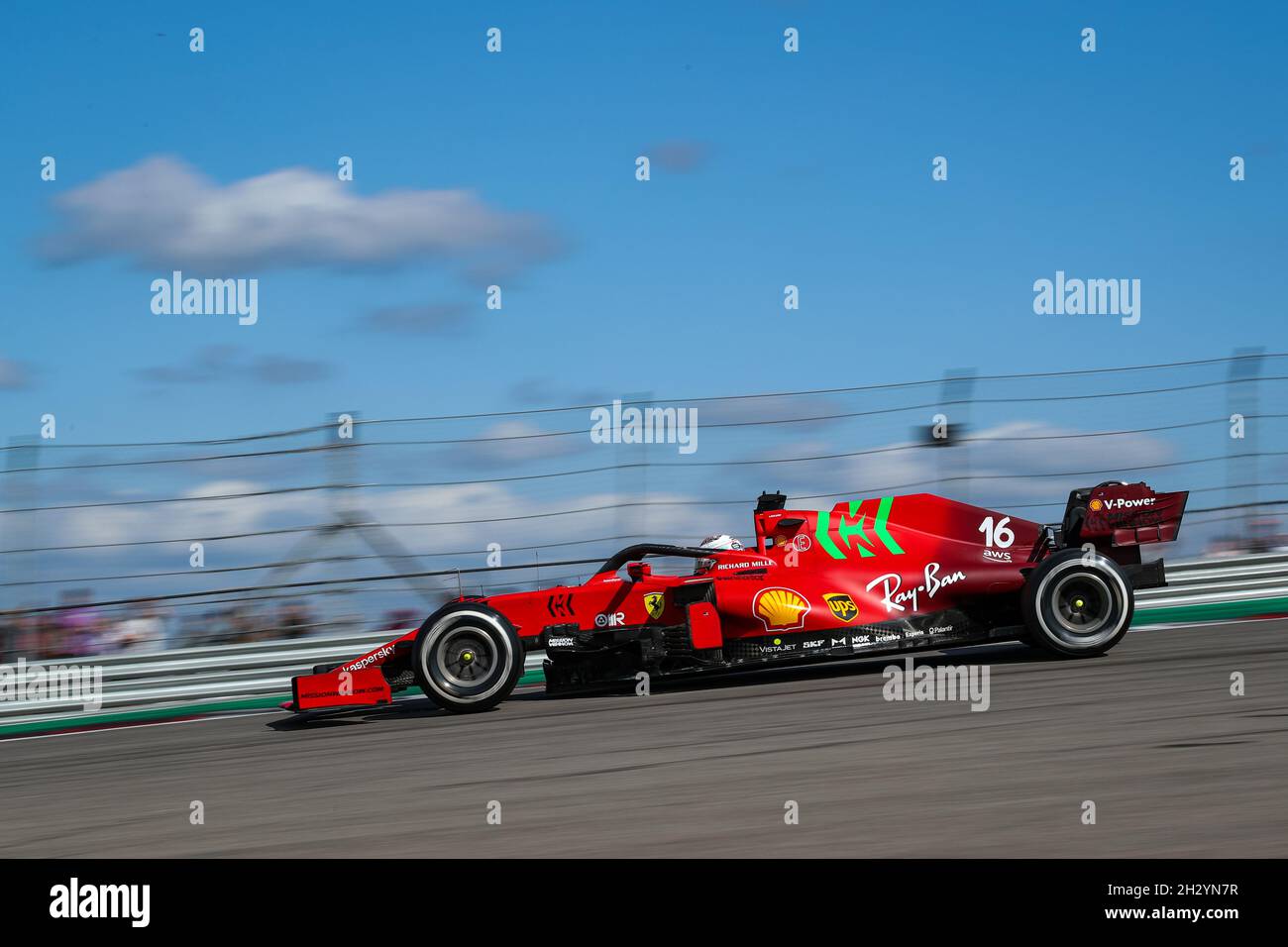 Austin, Texas, 24/10/2021, 16 LECLERC Charles (mco), Scuderia Ferrari ...