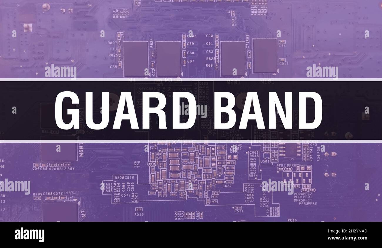 Guard Band with Technology Motherboard Digital. Guard Band and Computer ...