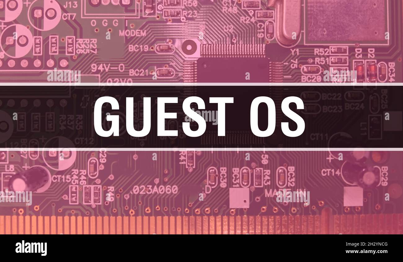 Guest OS with Electronic Computer Hardware technology background ...