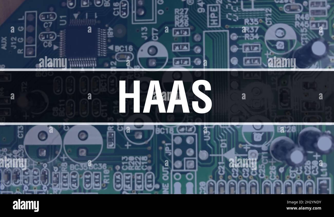 HaaS text written on Circuit Board Electronic abstract technology ...