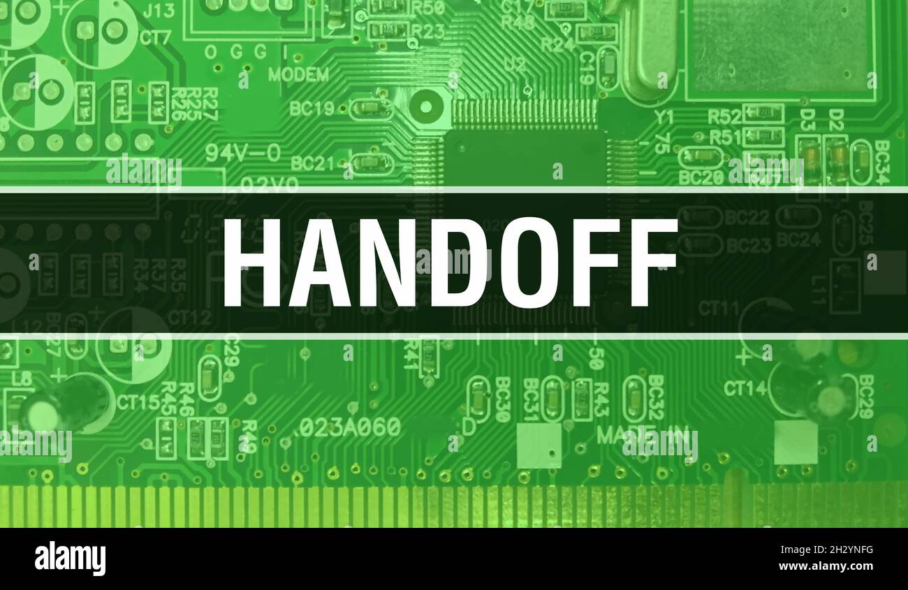 Handoff with Electronic Computer Hardware technology background ...