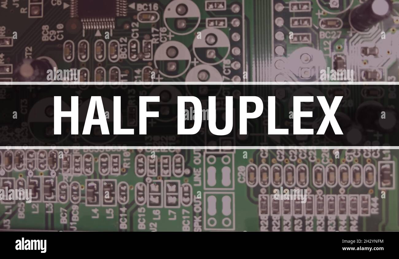 Half duplex image hi-res stock photography and images - Alamy