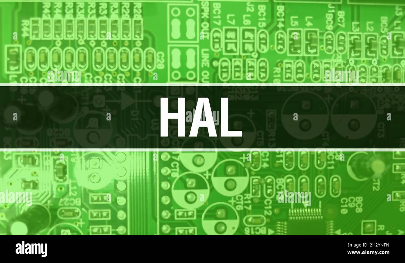 HAL concept illustration using Computer Chip in Circuit Board. HAL ... HAL concept illustration using Computer Chip in Circuit Board. HAL ...