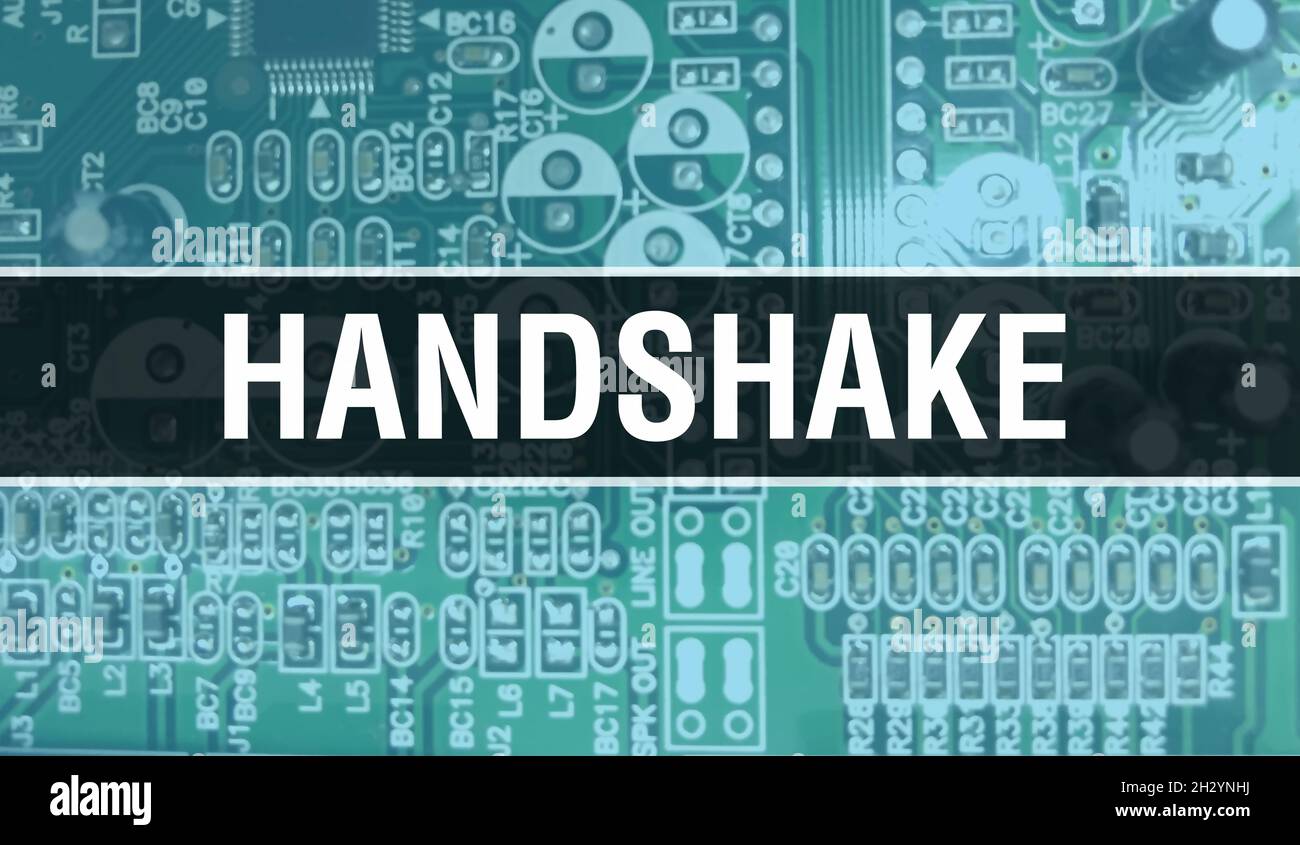 Handshake with Electronic components on integrated circuit board ...