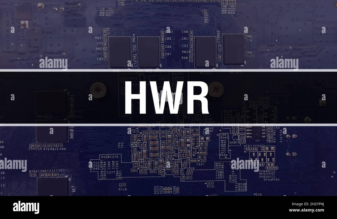 HWR with Technology Motherboard Digital. HWR and Computer Circuit Board ...