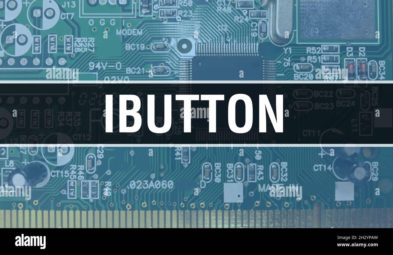 iButton with Technology Motherboard Digital. iButton and Computer ...