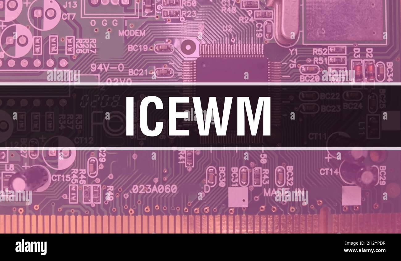 IceWM with Technology Motherboard Digital. IceWM and Computer Circuit ...