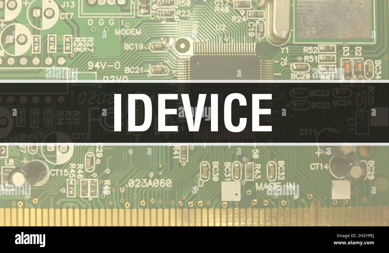 iDevice with Technology Motherboard Digital. iDevice and Computer ...