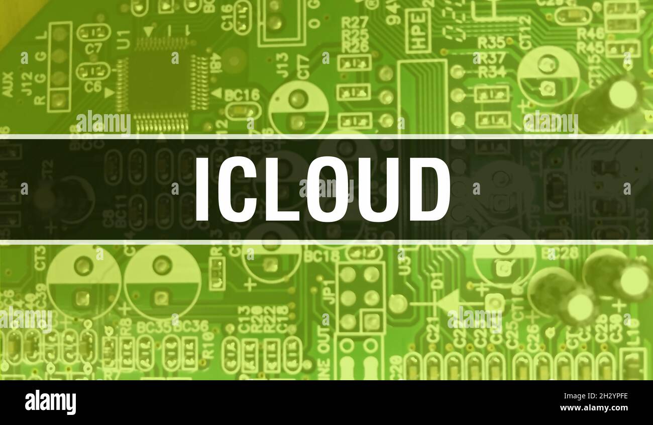 Icloud text hi-res stock photography and images - Alamy
