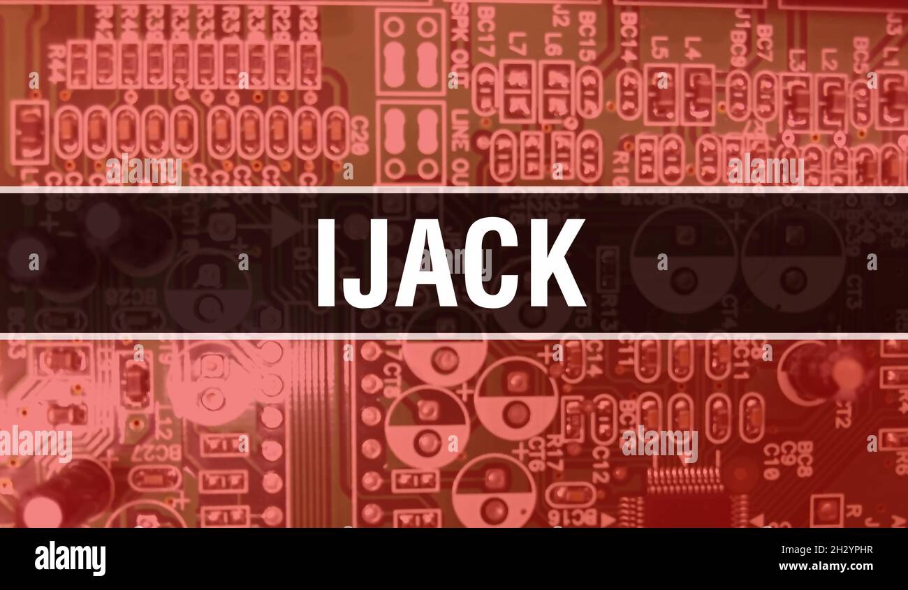 iJack concept with Computer motherboard. iJack text written on ...