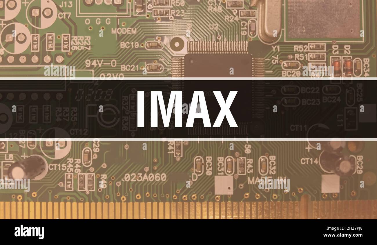 IMAX with Technology Motherboard Digital. IMAX and Computer Circuit ...