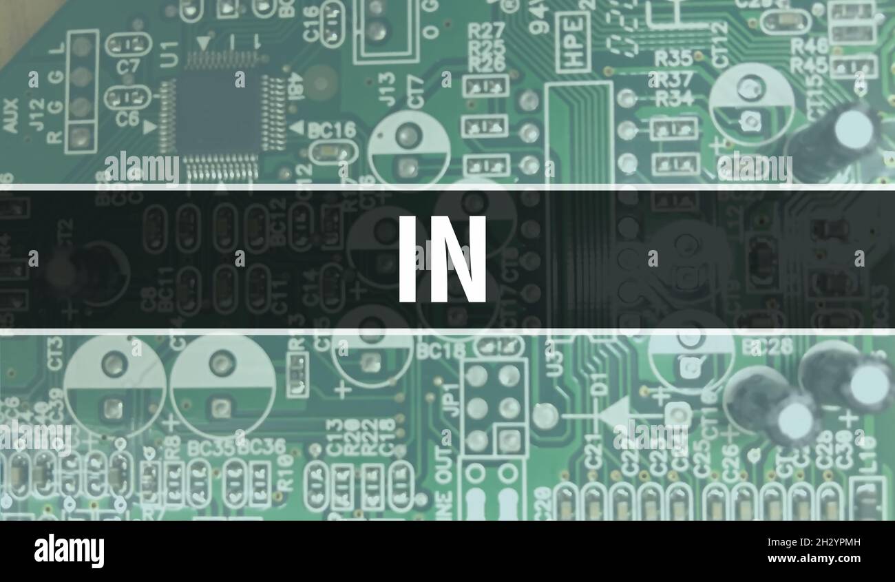 In Concept Illustration Using Computer Chip In Circuit Board In Close Up Of Integrated Circuits
