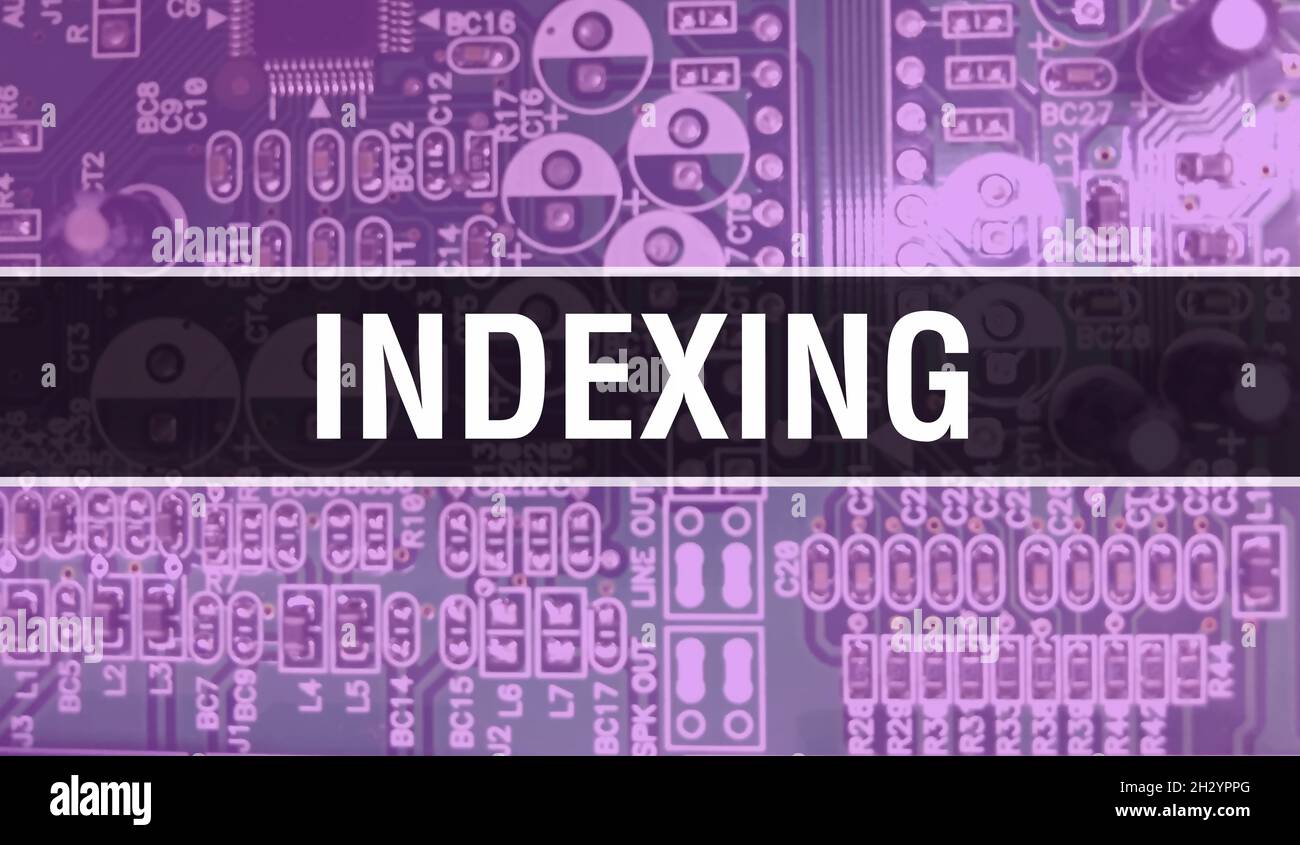 Indexing text written on Circuit Board Electronic abstract technology ...