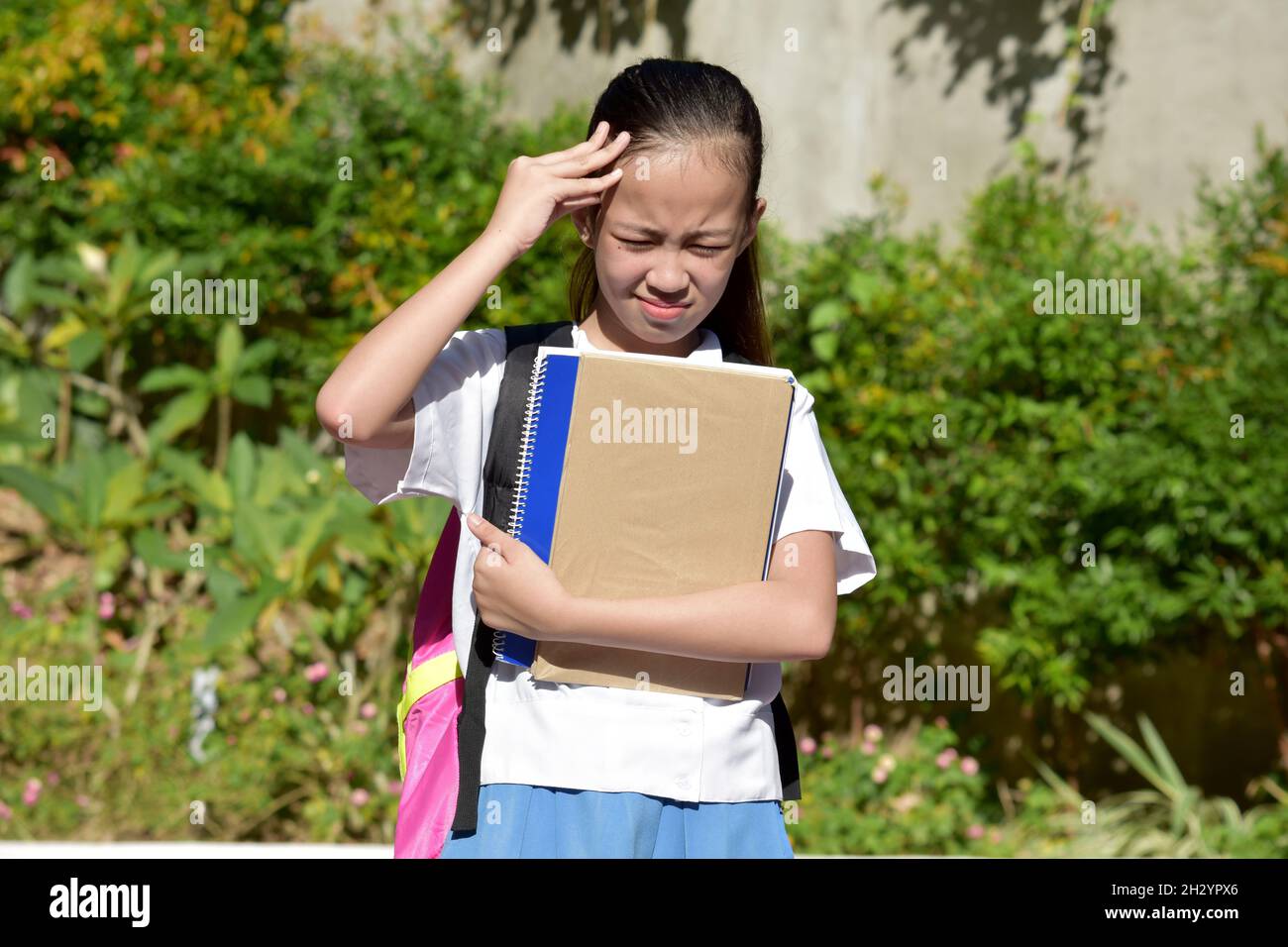 A School Girl Under Stress Stock Photo - Alamy