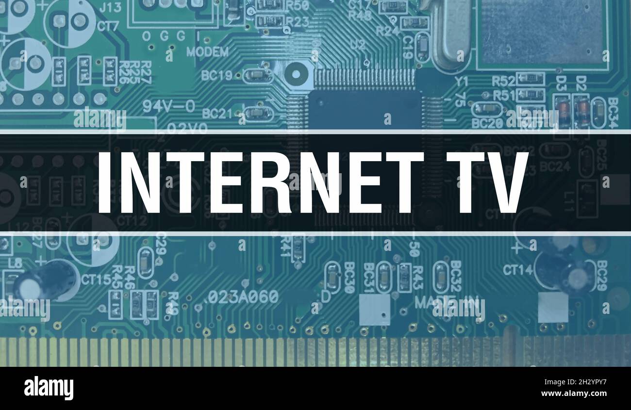 Internet TV with Technology Motherboard Digital. Internet TV and ...