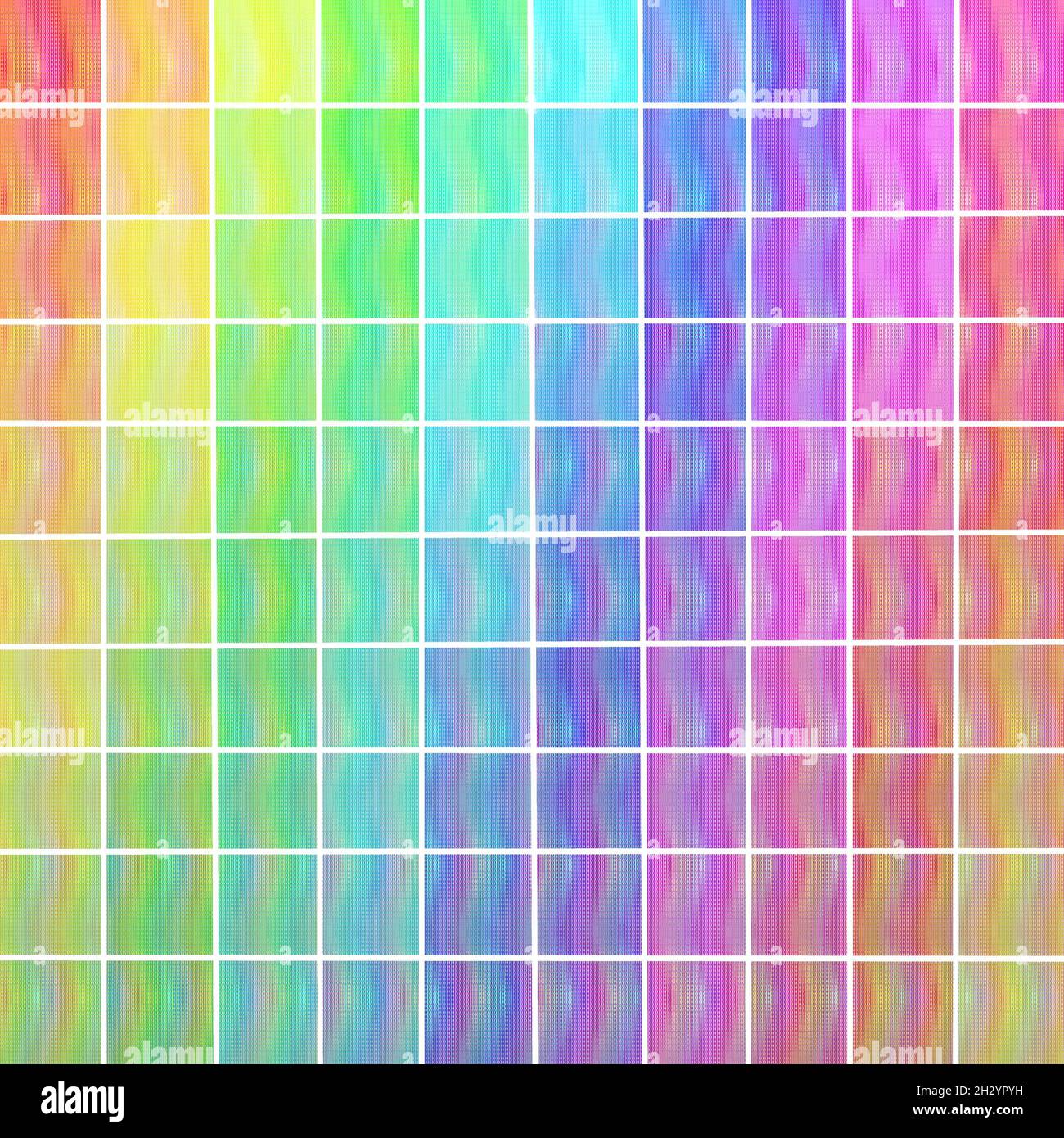 An illustration of a square-shaped color palette background Stock Photo ...