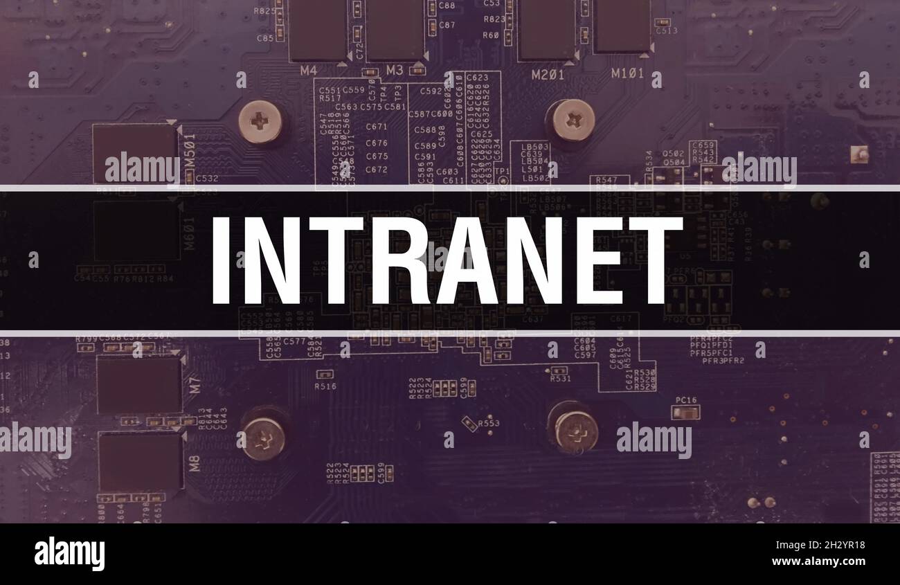 Intranet with Electronic components on integrated circuit board ...