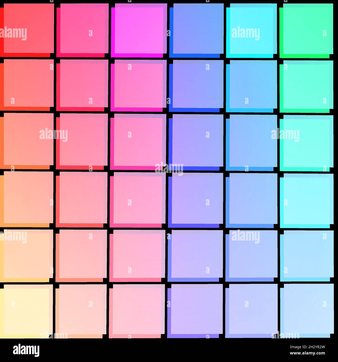 An illustration of a square-shaped color spectrum background Stock ...