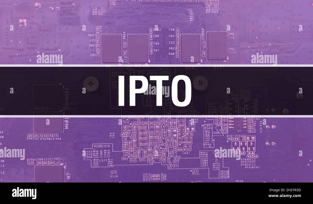 IPTO concept with Electronic Integrated Circuit on circuit board. IPTO ...