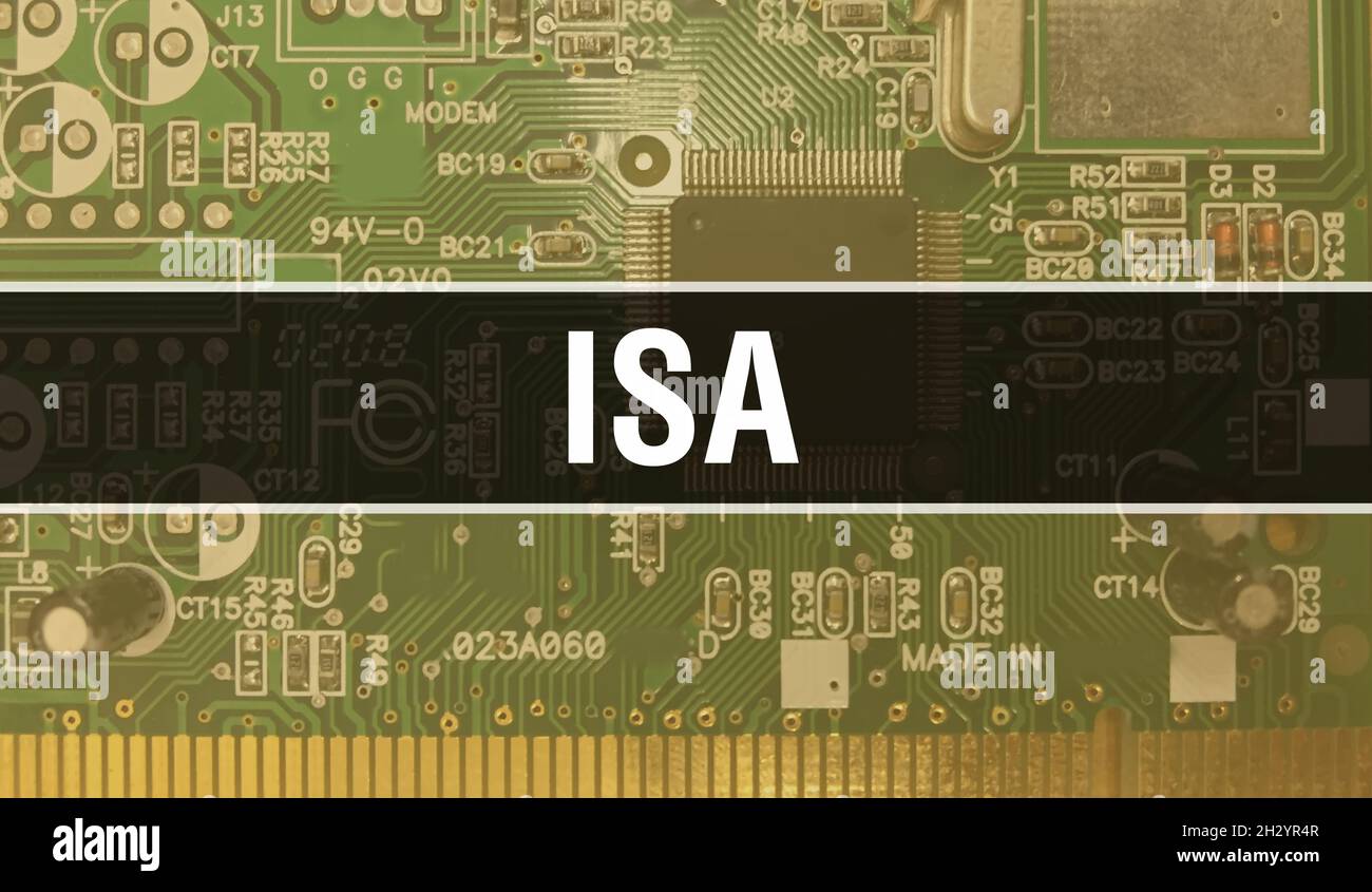 ISA with Technology Motherboard Digital. ISA and Computer Circuit Board ...