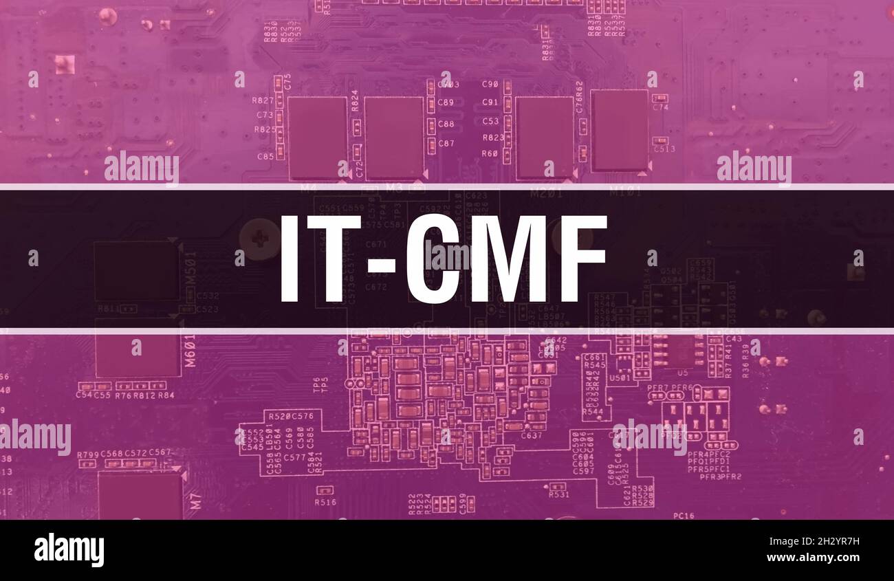 IT-CMF concept with Electronic Integrated Circuit on circuit board. IT ...