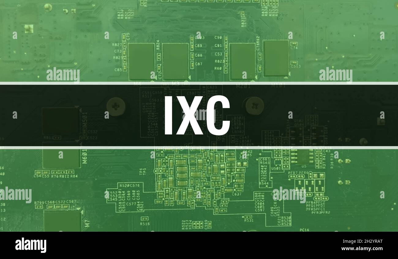 IXC concept with Electronic Integrated Circuit on circuit board. IXC ...