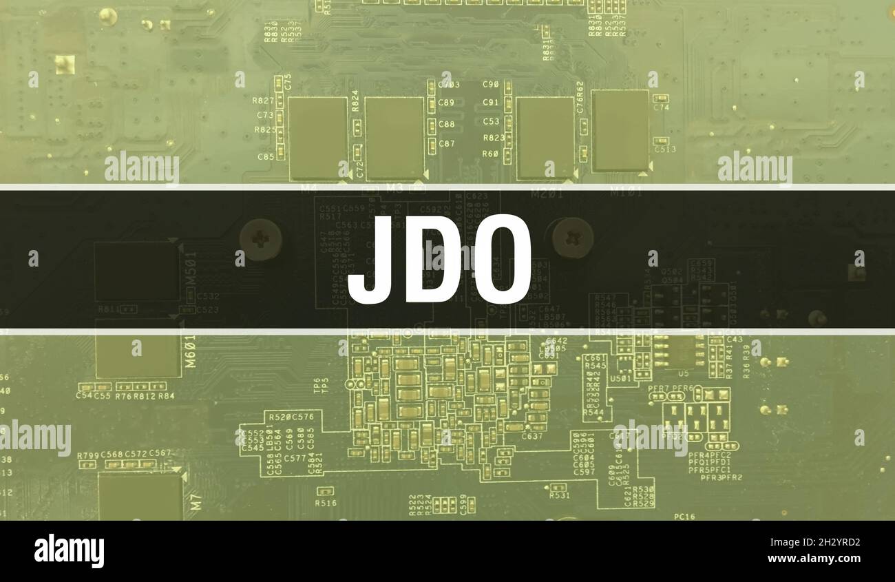JDO concept with Electronic Integrated Circuit on circuit board. JDO ...