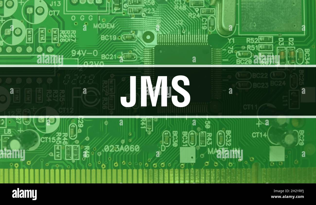 JMS with Technology Motherboard Digital. JMS and Computer Circuit Board ...