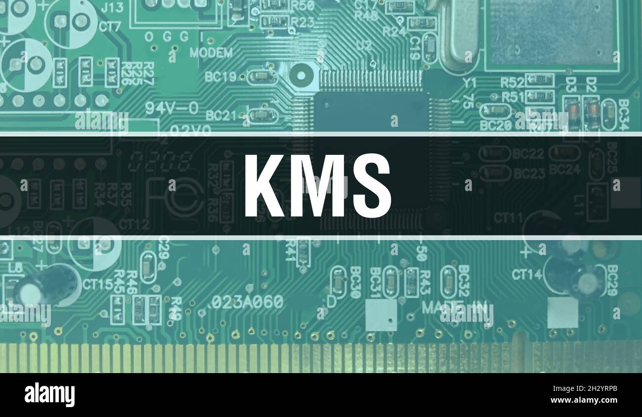 KMS with Technology Motherboard Digital. KMS and Computer Circuit Board ...