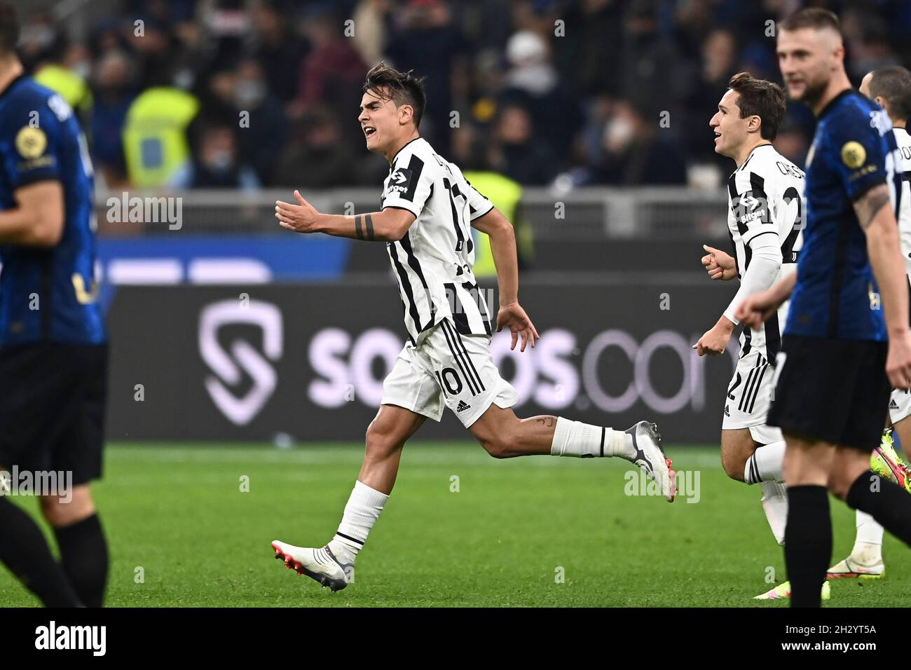 Paulo Exequiel Dybala (Juventus) celebrates after scoring his team's ...