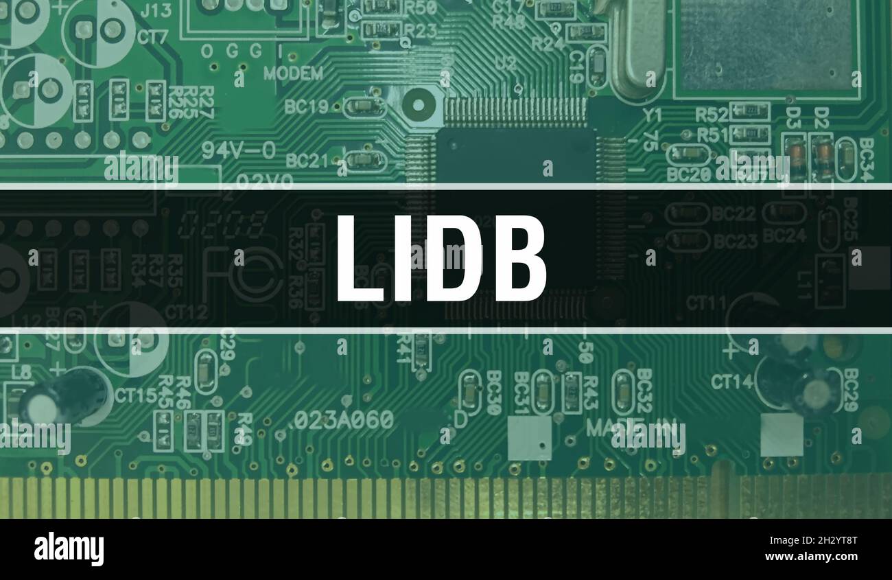 LIDB with Technology Motherboard Digital. LIDB and Computer Circuit ...