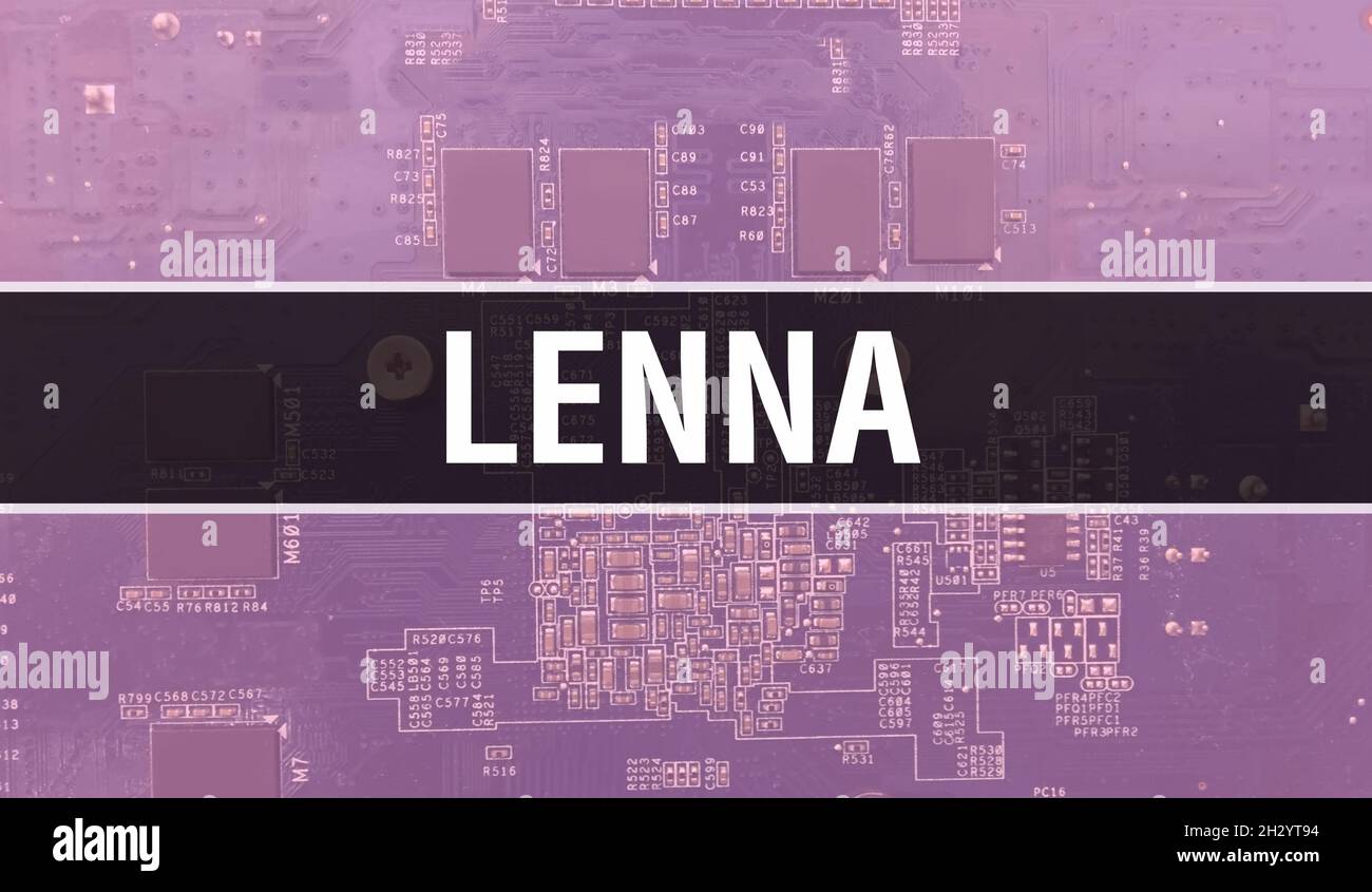 Lenna concept with Electronic Integrated Circuit on circuit board ...