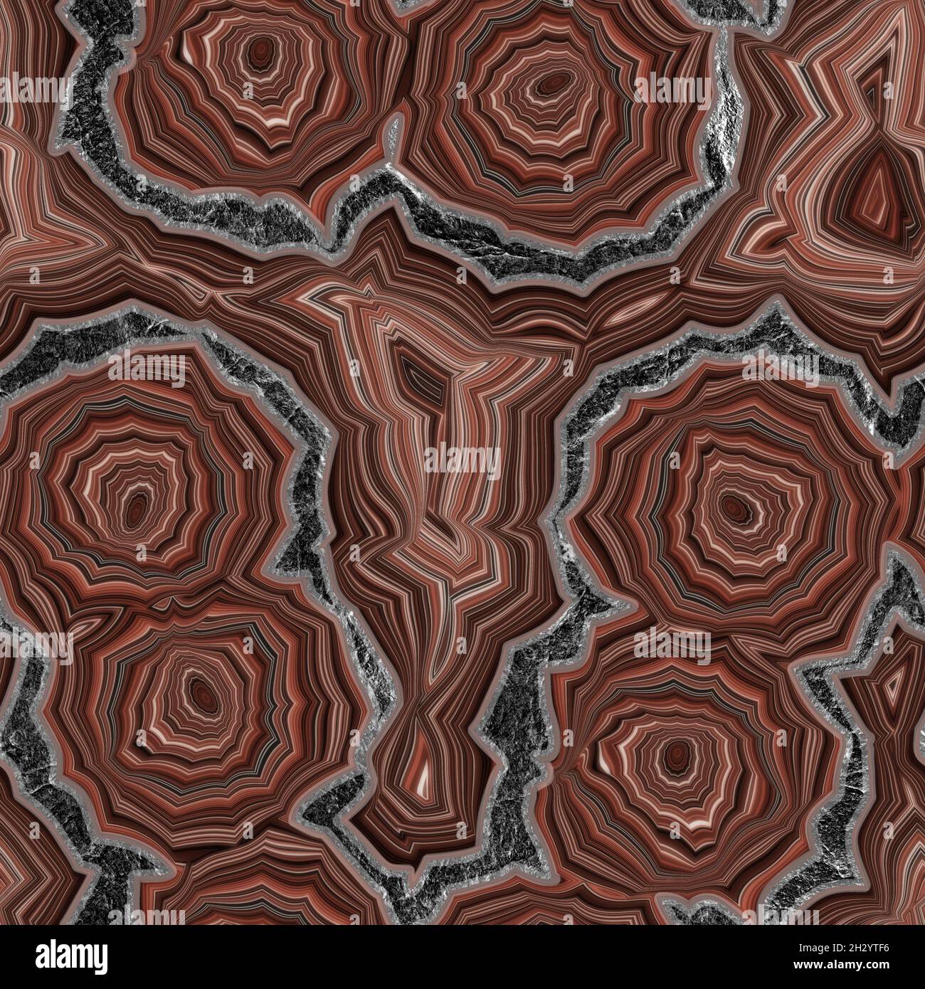 Seamless banded agate geode marble rock with gray stone edge surface ...