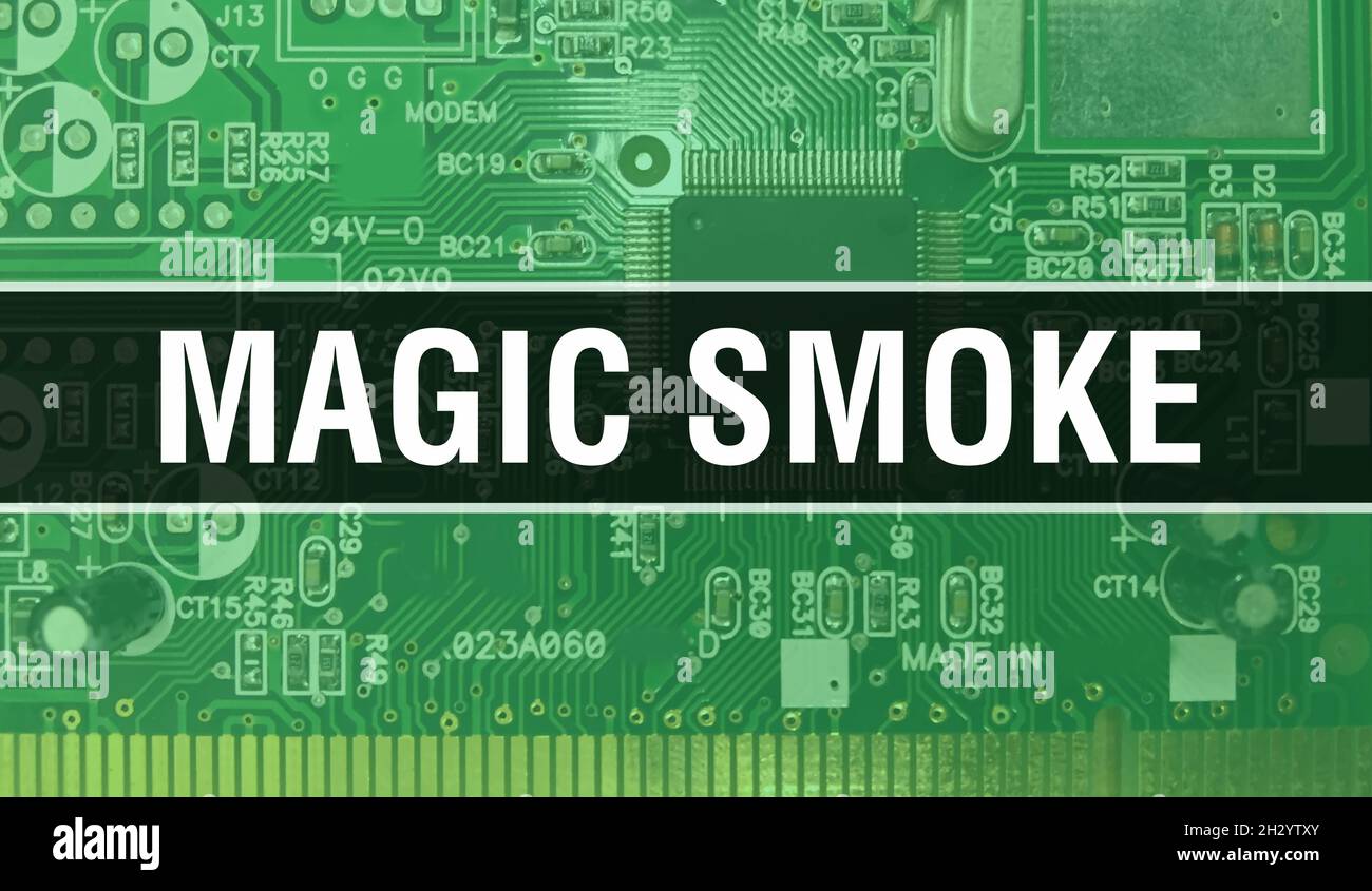 Magic Smoke with Technology Motherboard Digital. Magic Smoke and ...