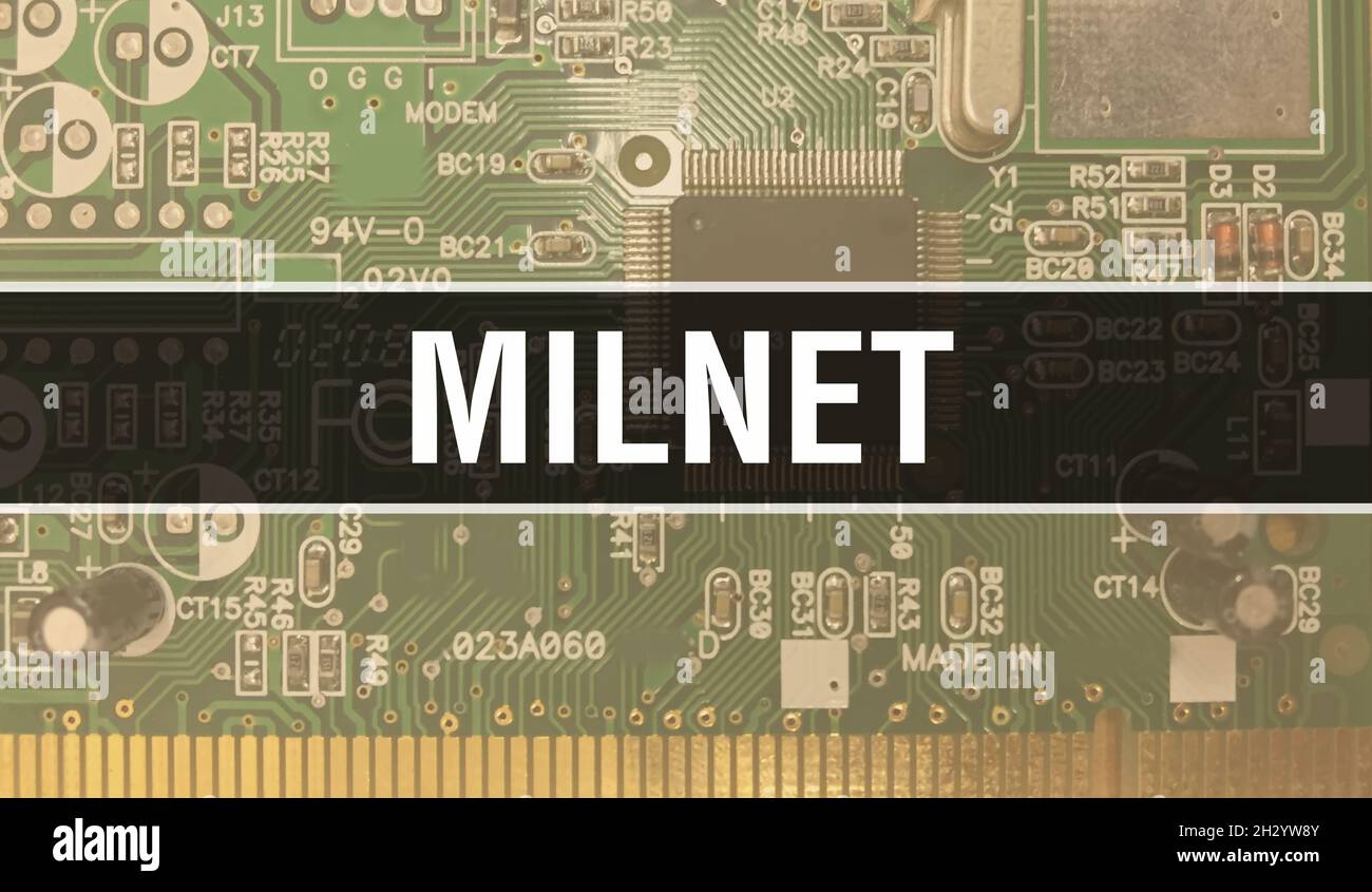 MILNET with Technology Motherboard Digital. MILNET and Computer Circuit ...