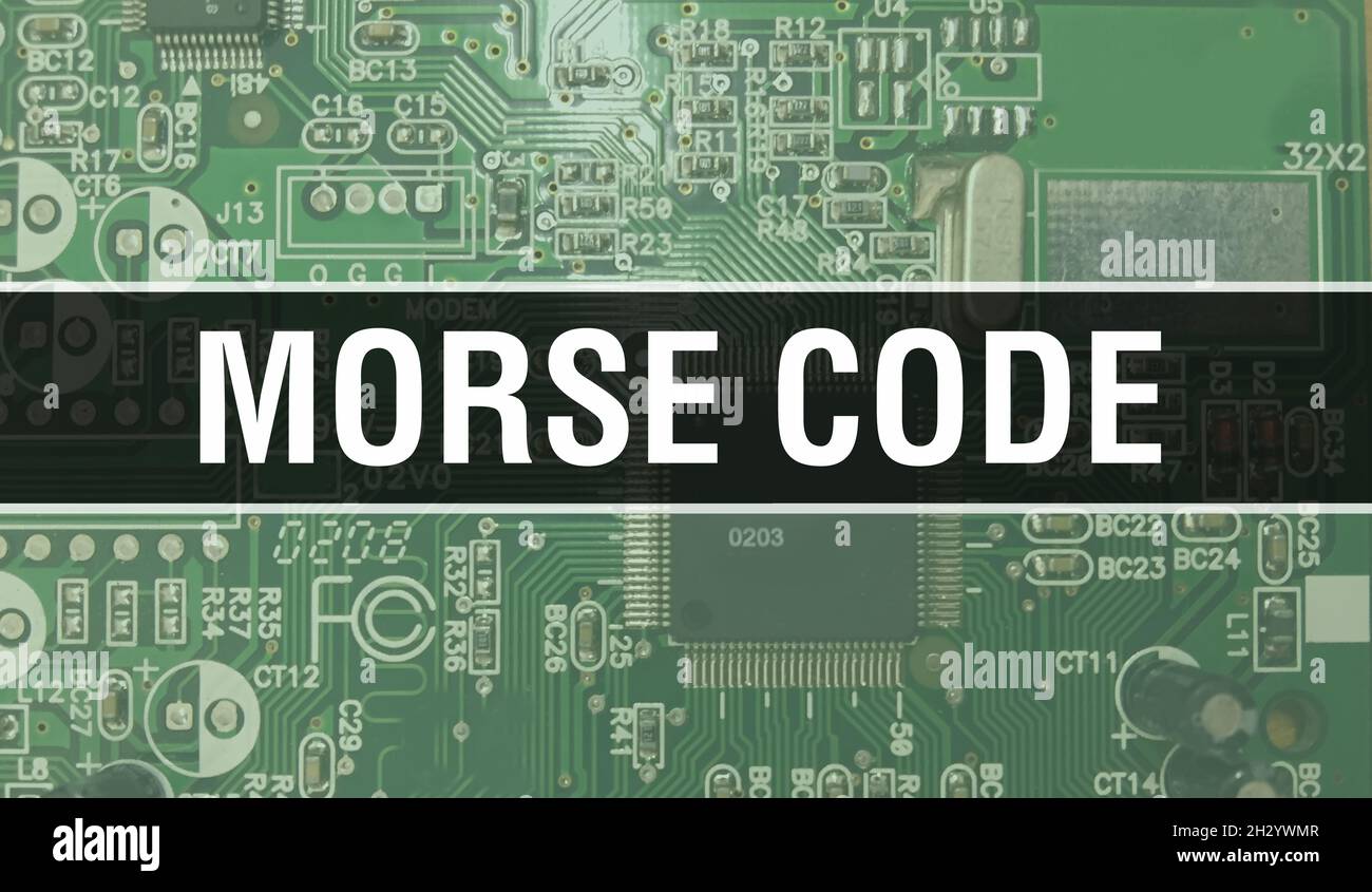 Morse code text hi-res stock photography and images - Alamy